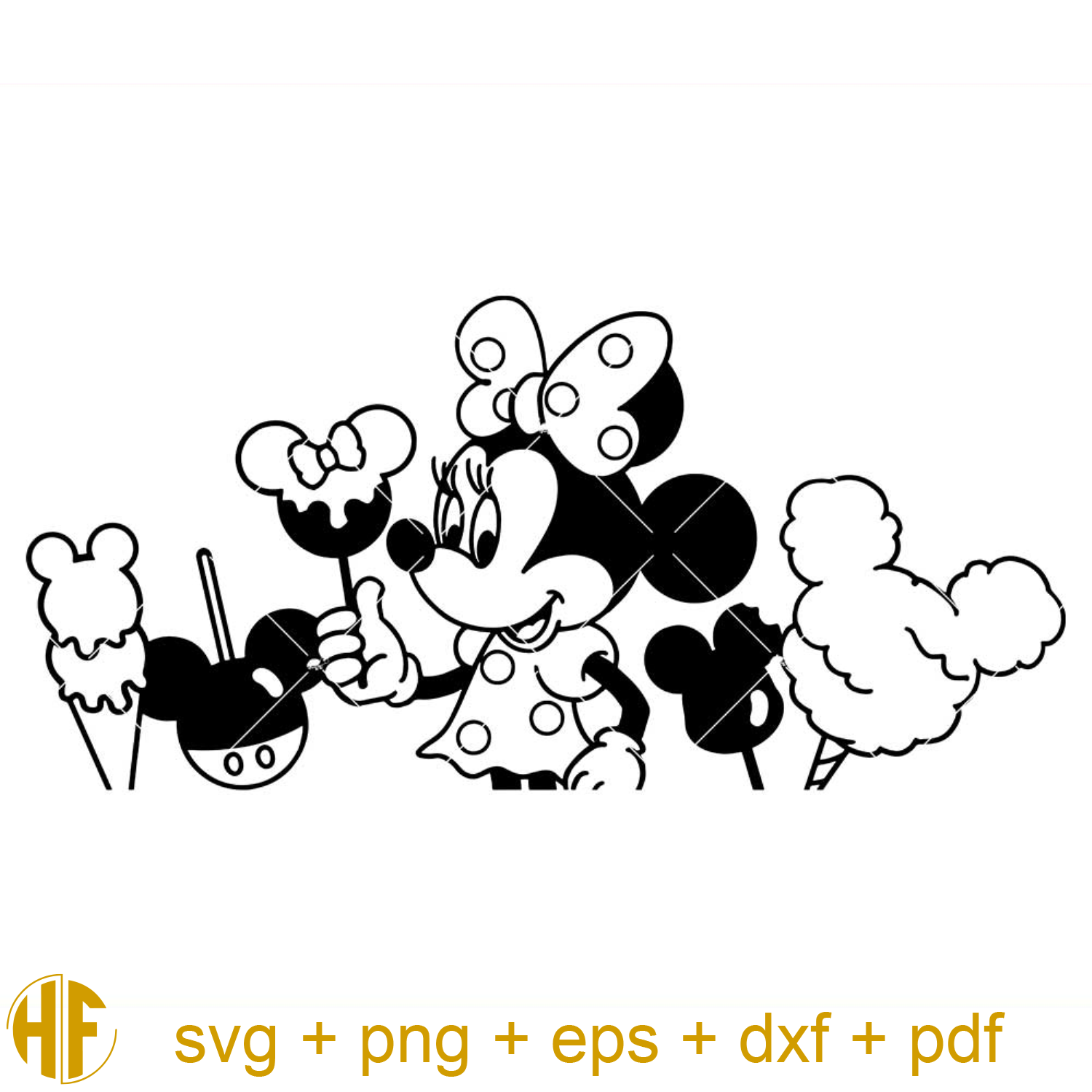Minnie Snacks Svg, Disneyland Snacks Svg, Minnie Disney Svg. | Inspire ...