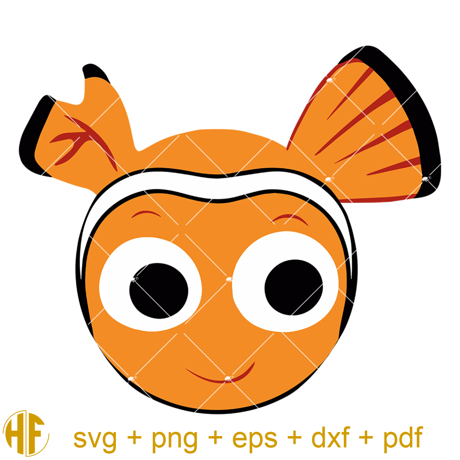 Nemo Mouse Head Svg, Finding Nemo Svg, Nemo Characters.jpg | Inspire Uplift
