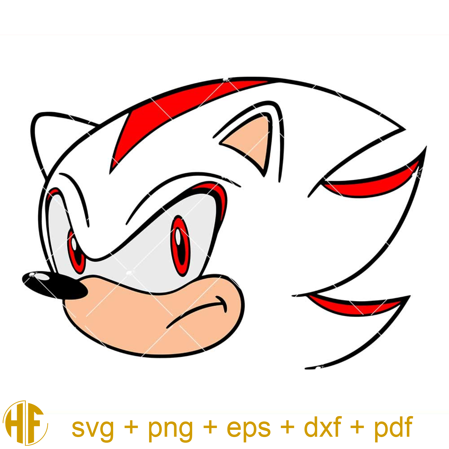 Sonic Face Head Svg, The Hedgehog Svg, Sonic Head Svg.jpg | Inspire Uplift