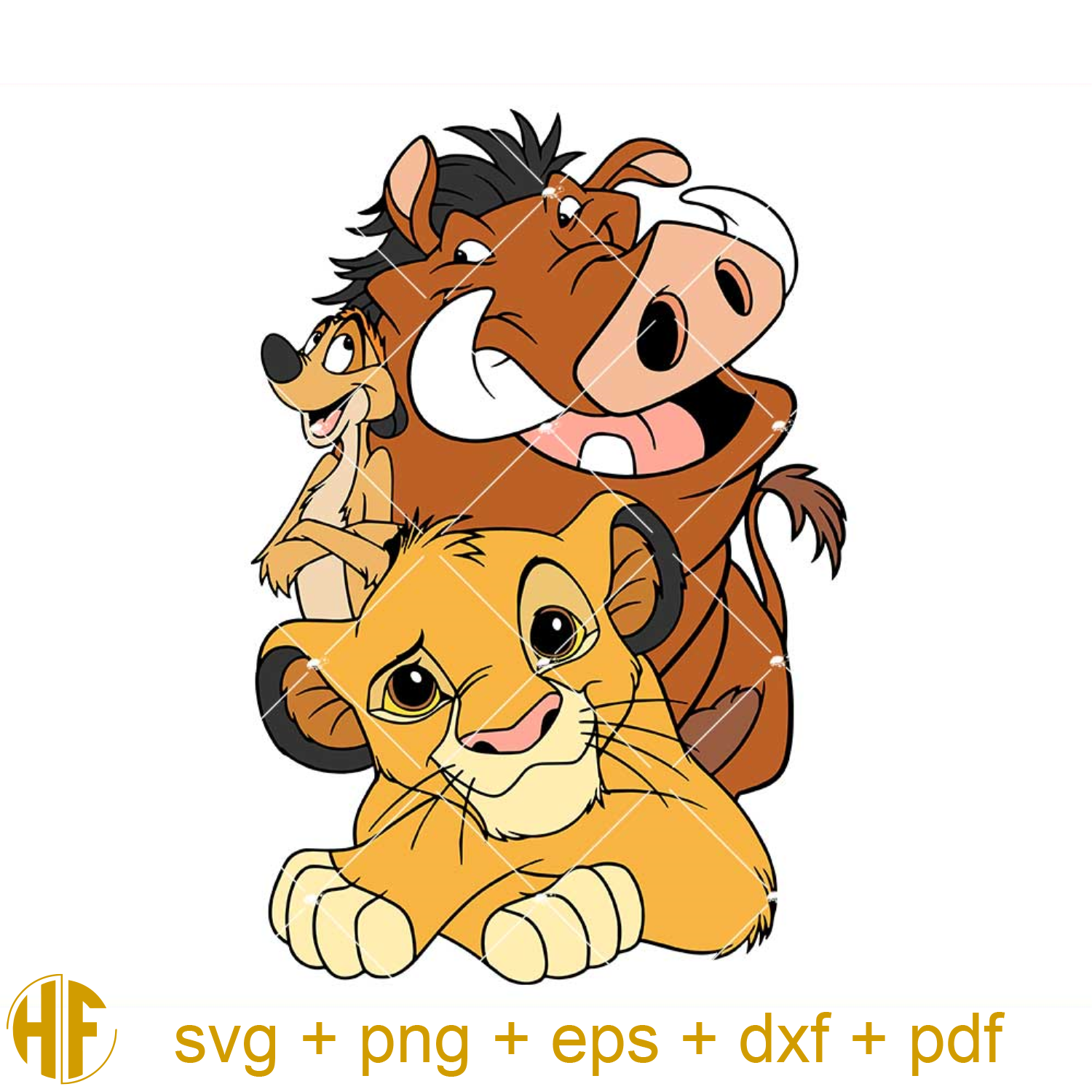 Timon Simba Pumba Svg, Lion King Svg, Lion King Disney Svg | Inspire Uplift