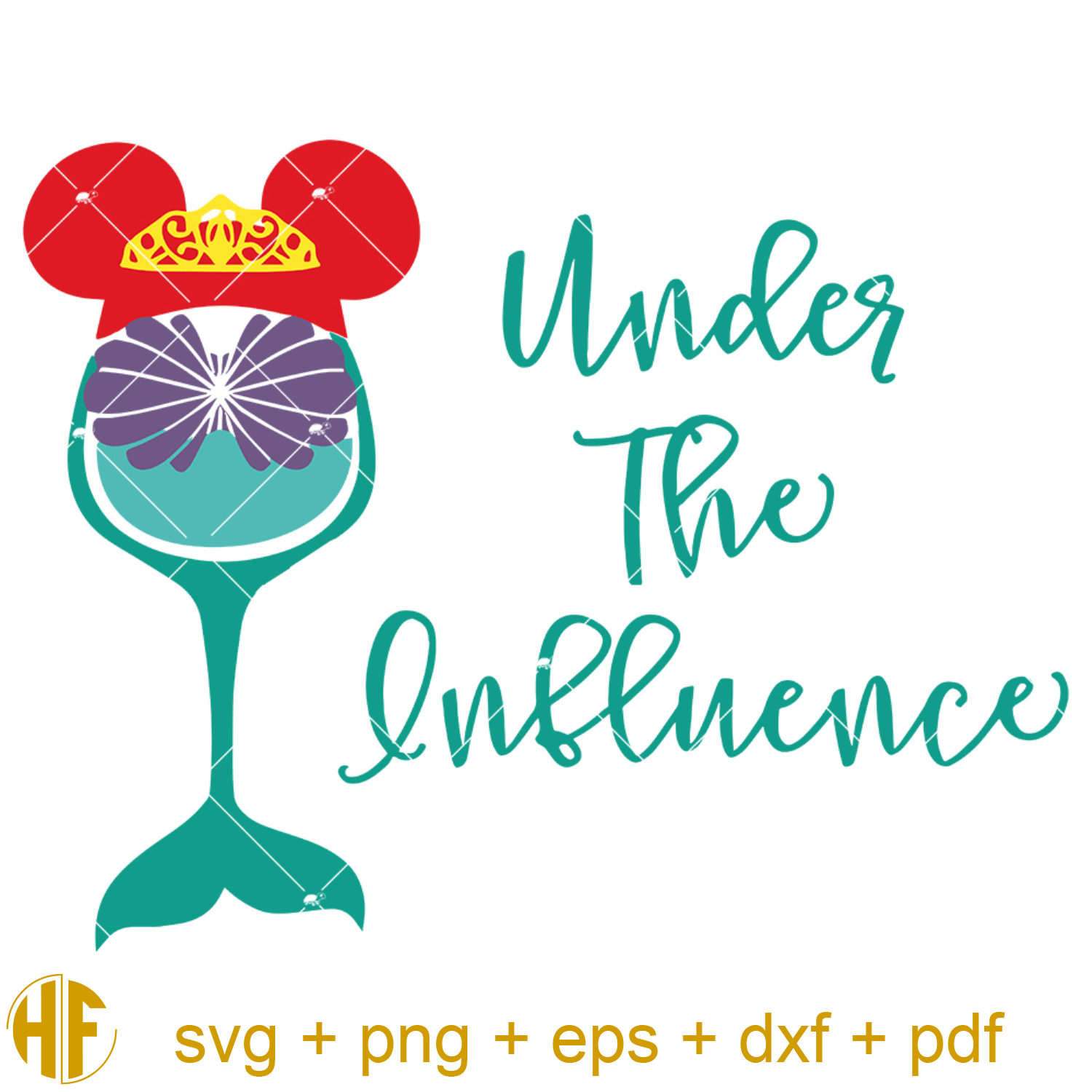 Under the Influence Svg, Princess Drinking Svg.jpg - Inspire Uplift