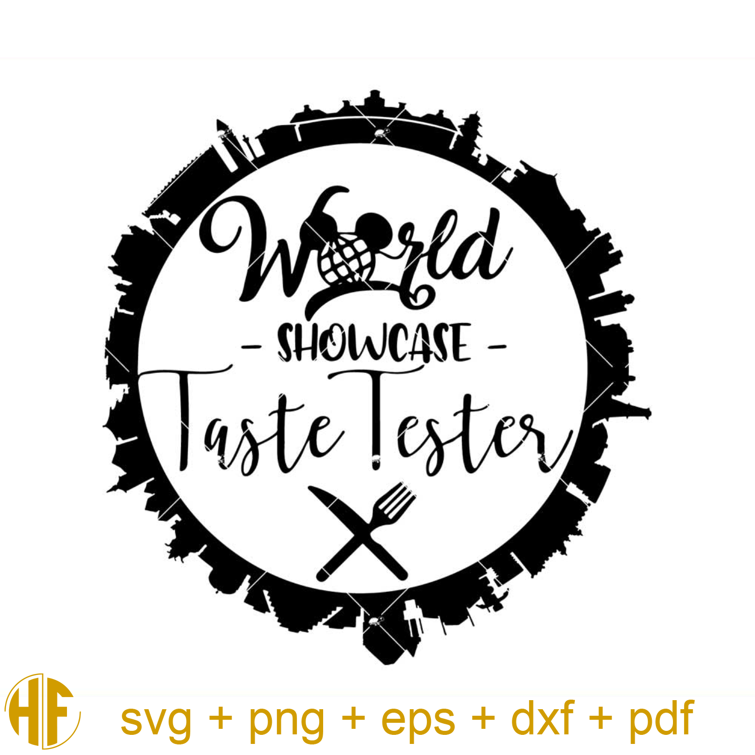World Showcase Taste Tester Svg, Food & Wine Svg, Festival.j - Inspire ...