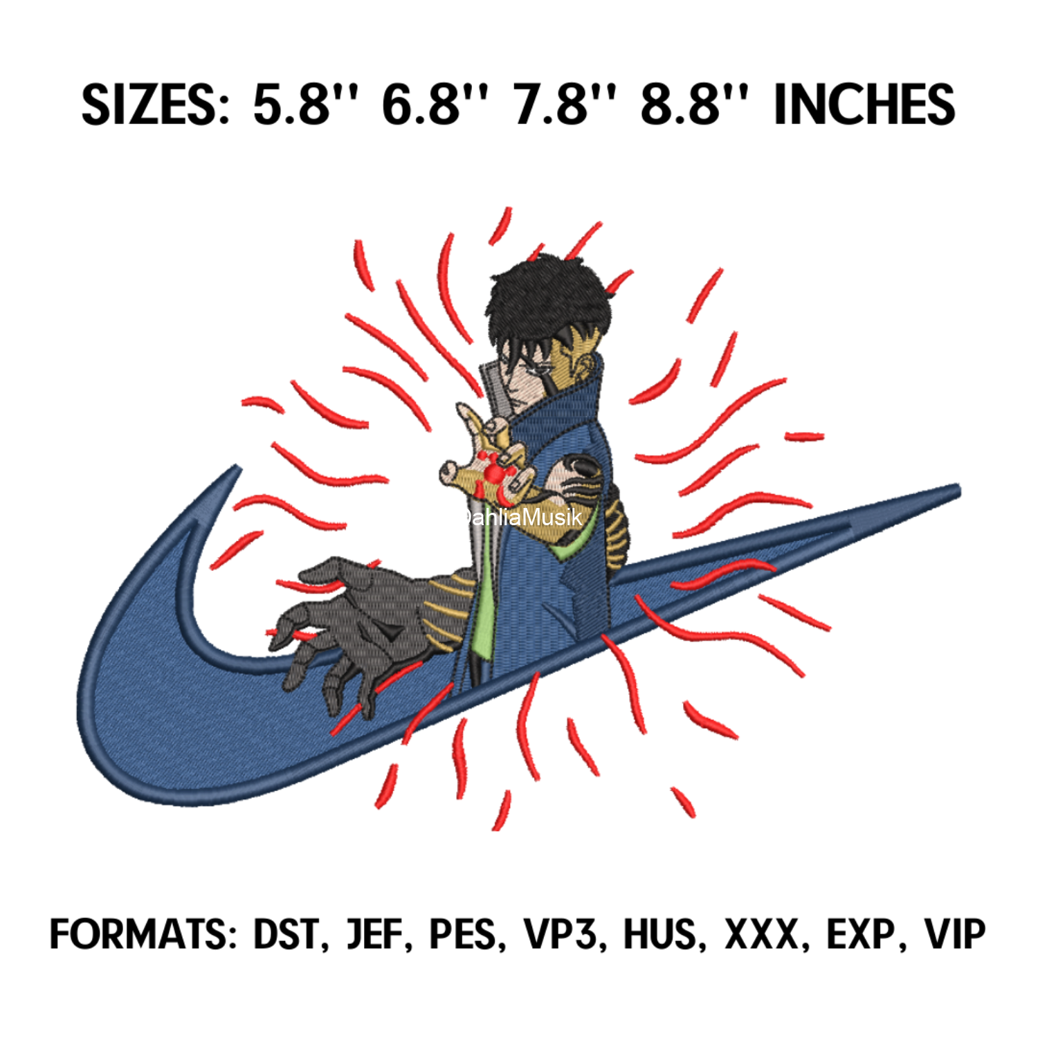 Katsuki Bakugo Embroidery Design File, My Hero Academia Anim | Inspire ...