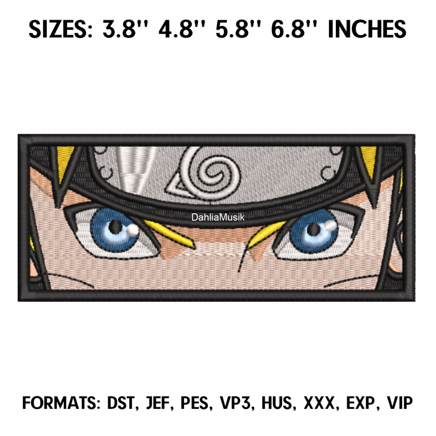 Naruto Embroidery Design File Naruto Anime Embroidery Design - Inspire ...