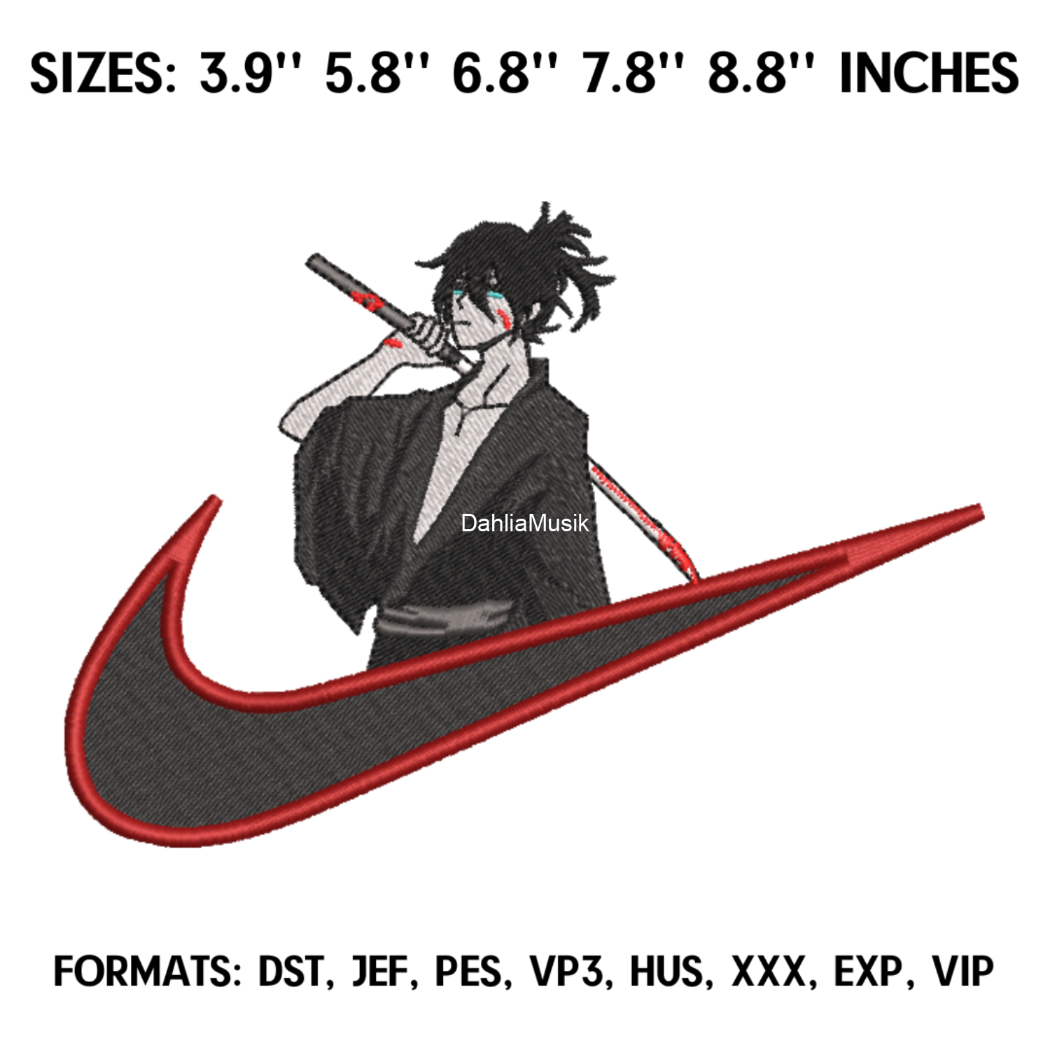 Yagami Light Embroidery Design File, Death Note Anime Embroi - Inspire ...