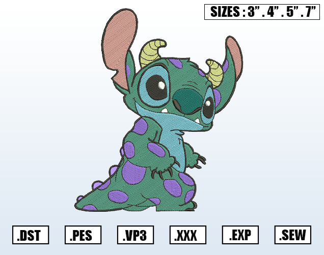 Stitch Embroidery Design, Lilo And Stitch Embroidery Machine - Inspire ...