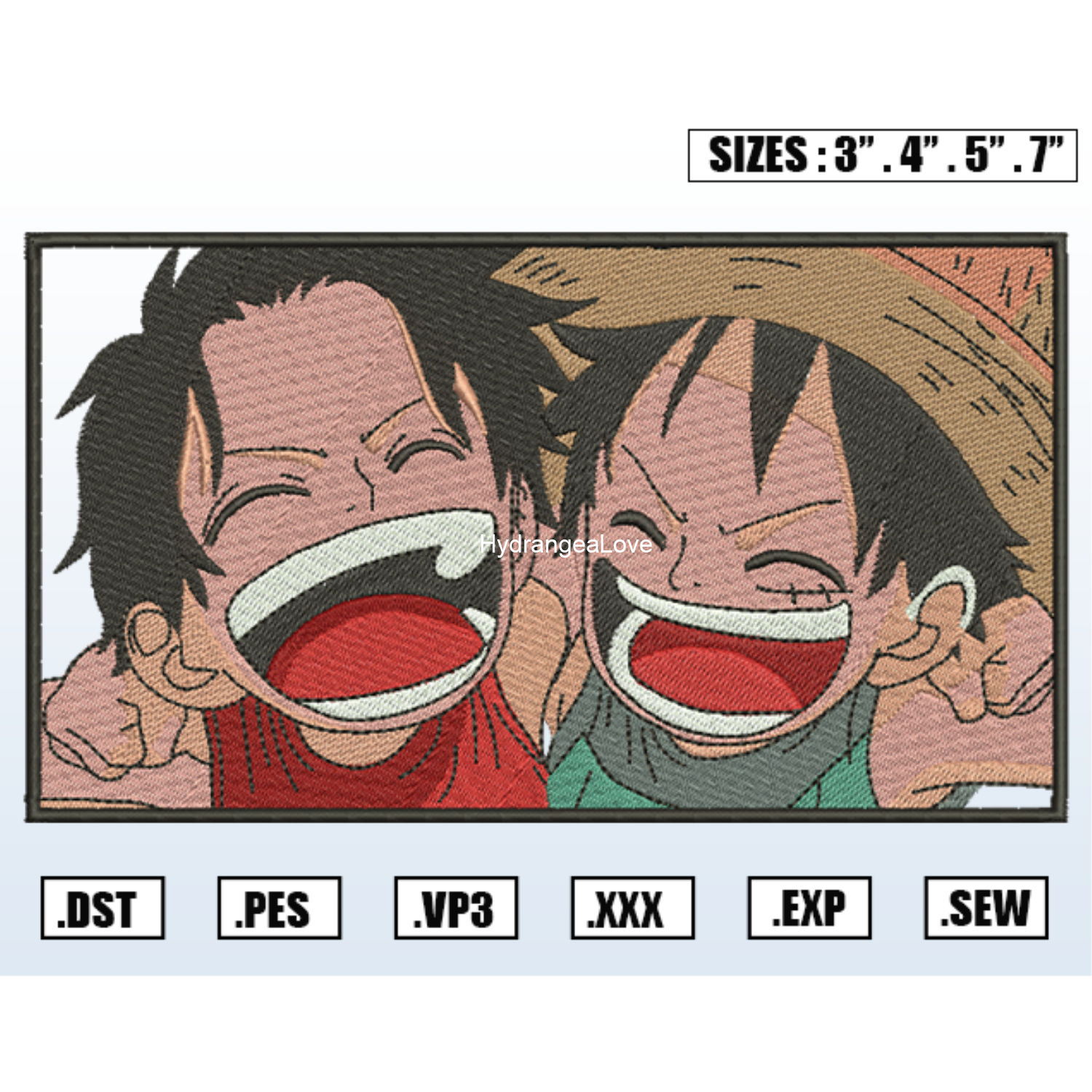 Monkey D Luffy Embroidery Design File, One Piece Anime Embro | Inspire ...