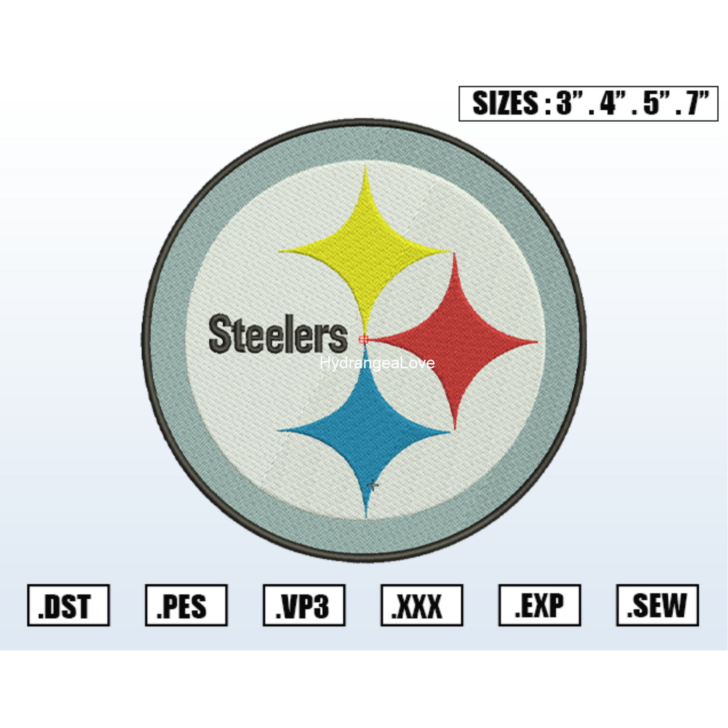 Pittsburgh Steelers Embroidery Designs, NCAA Logo Embroidery - Inspire ...