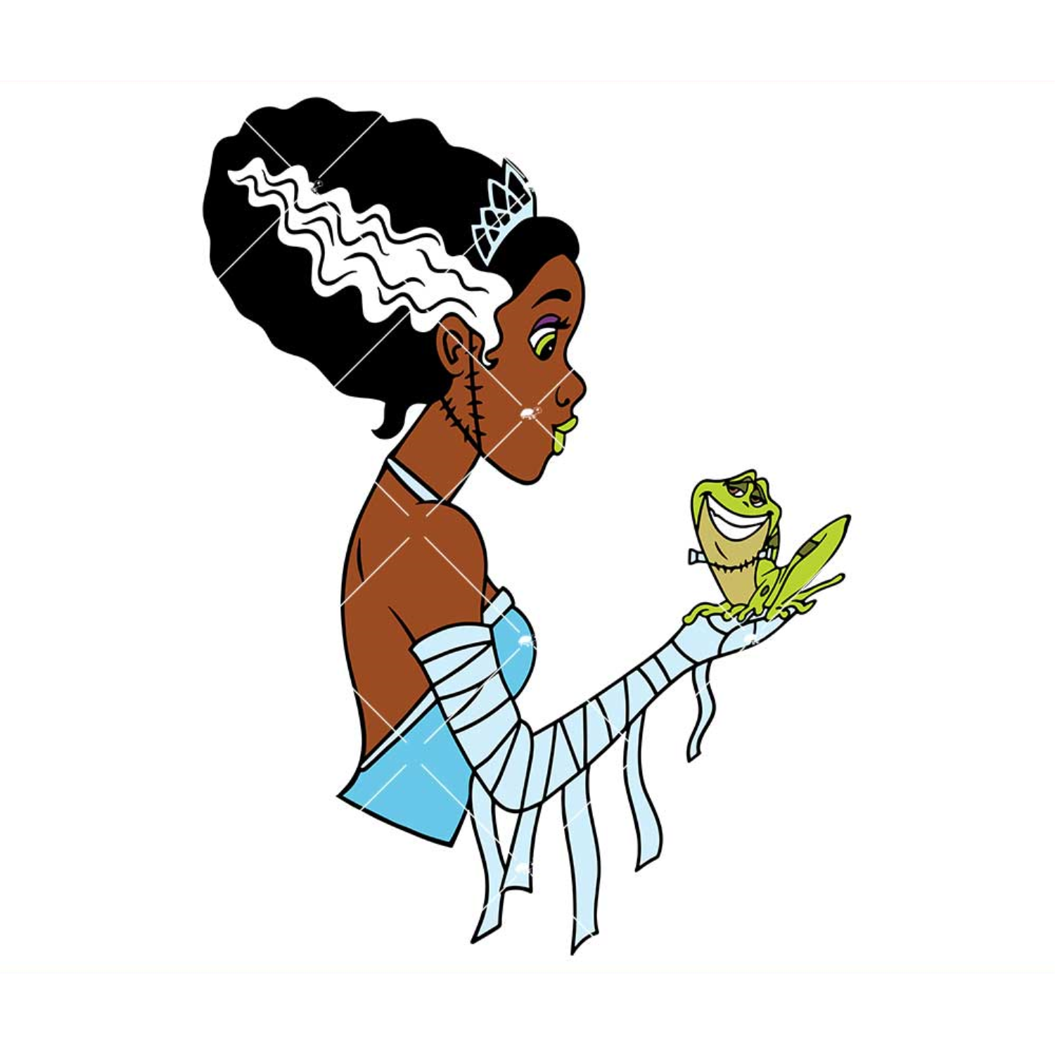 Princess Tiana Halloween Svg, Princess Day of the Dead Svg | Inspire Uplift