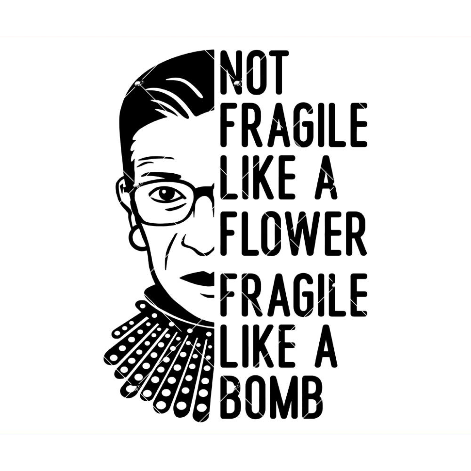 Ruth Bader Ginsburg Svg, Notorious RBG Svg, Ginsburg Quote | Inspire Uplift