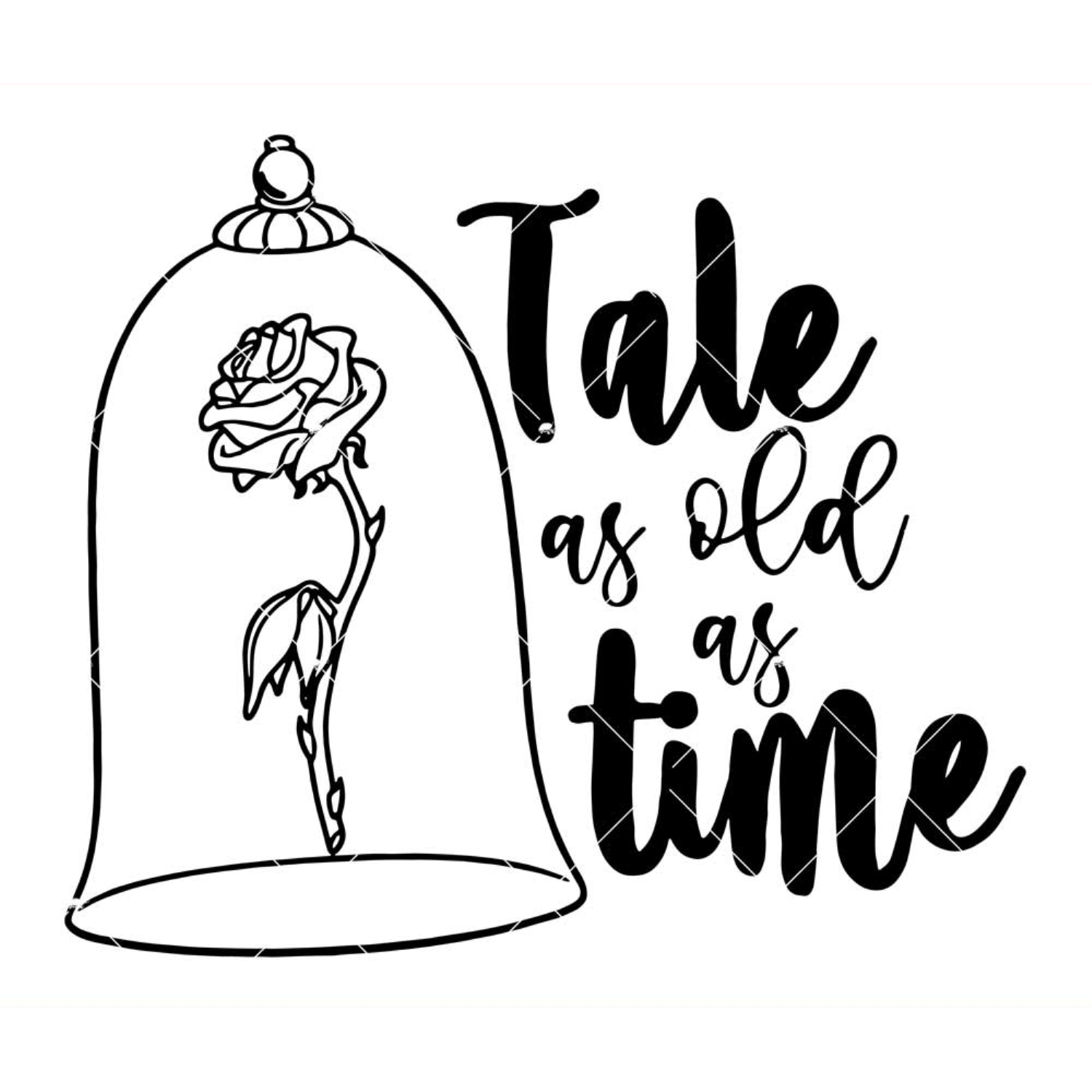 Tale As Old As Time Svg, Disney Quote Svg, Fairy Tales Svg | Inspire Uplift