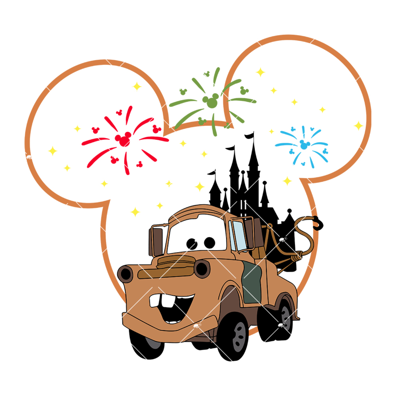 Tow Mater Svg, Disney Trip Svg, Disneyland Ears Svg - Inspire Uplift