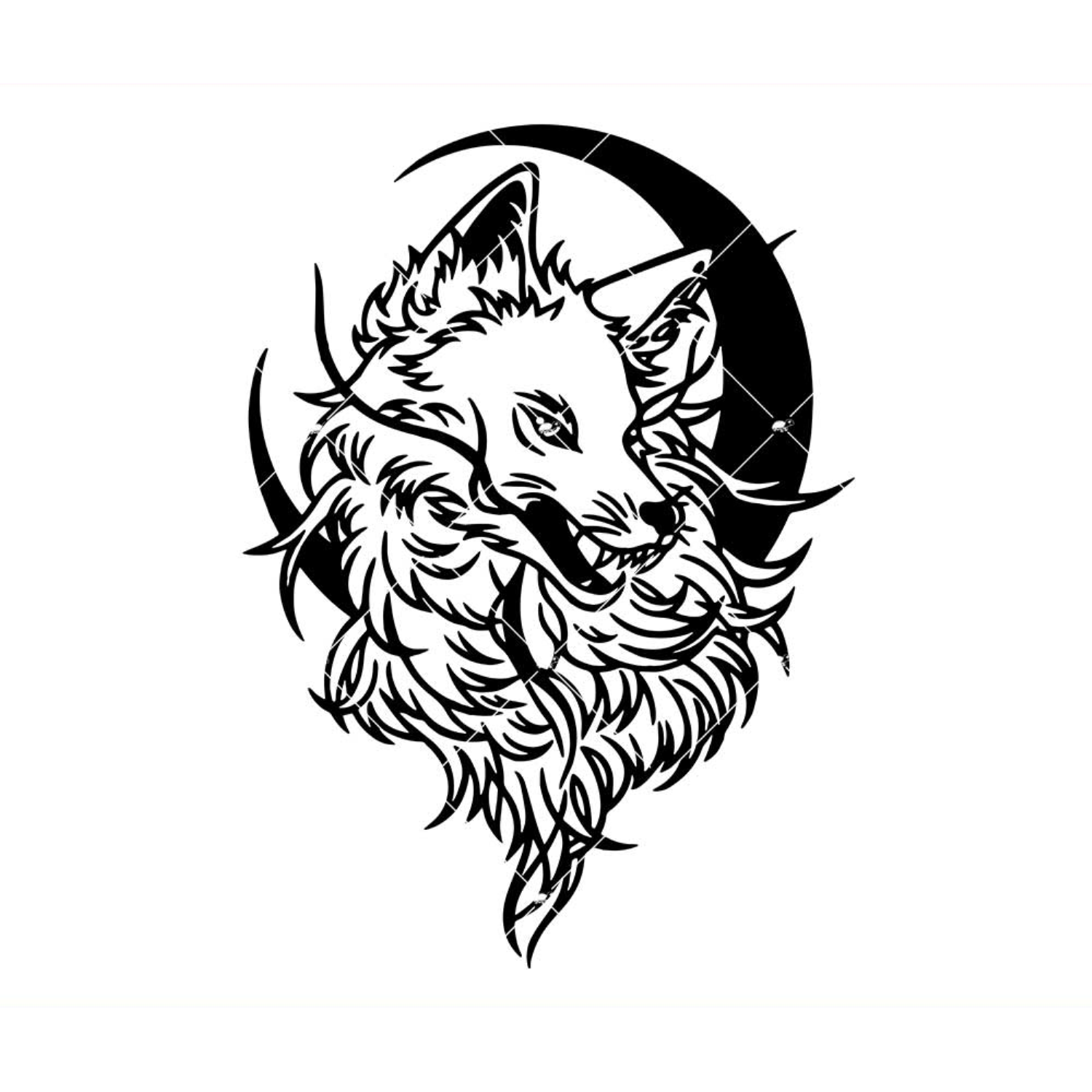 Fox In The Moon Svg Svg, Mystical Fox Svg, Moon Fox Svg | Inspire Uplift