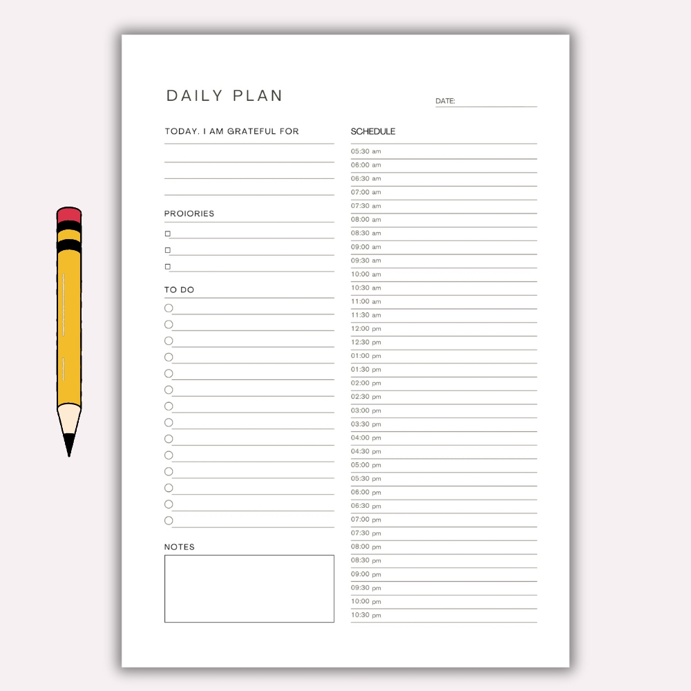 Daily Planner, Weekly Planner, Monthly Planner, Printable pl | Inspire ...