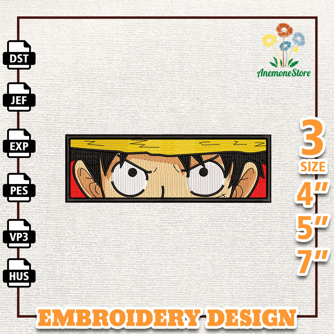 Luffy Anime Design, Anime Embroidery Design, Anime Machine E | Inspire ...