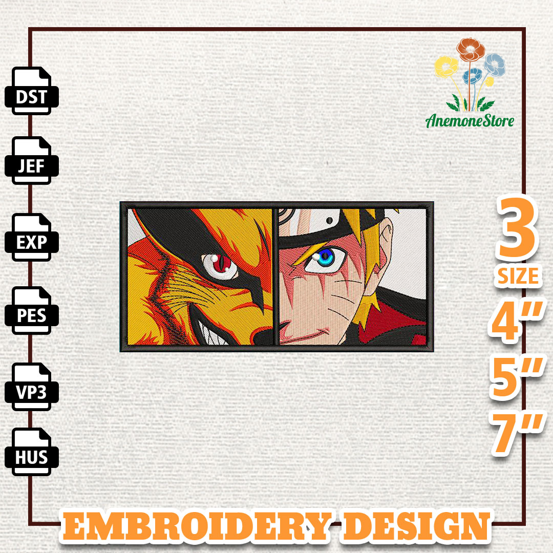Naruto Anime Design, Anime Embroidery Design, Anime Machine | Inspire ...