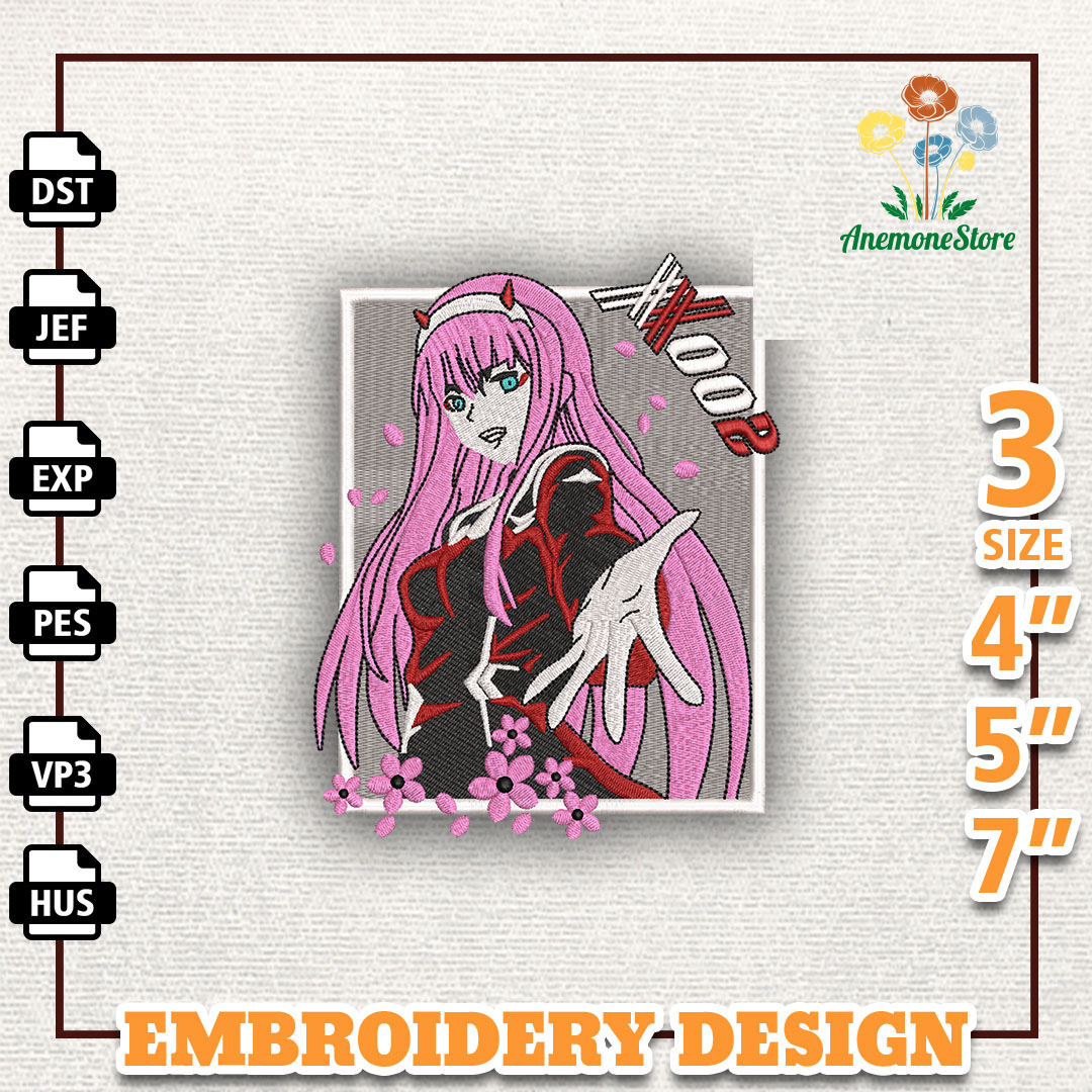 Zero Girl Anime Design, Anime Embroidery Design, Anime Machi - Inspire ...