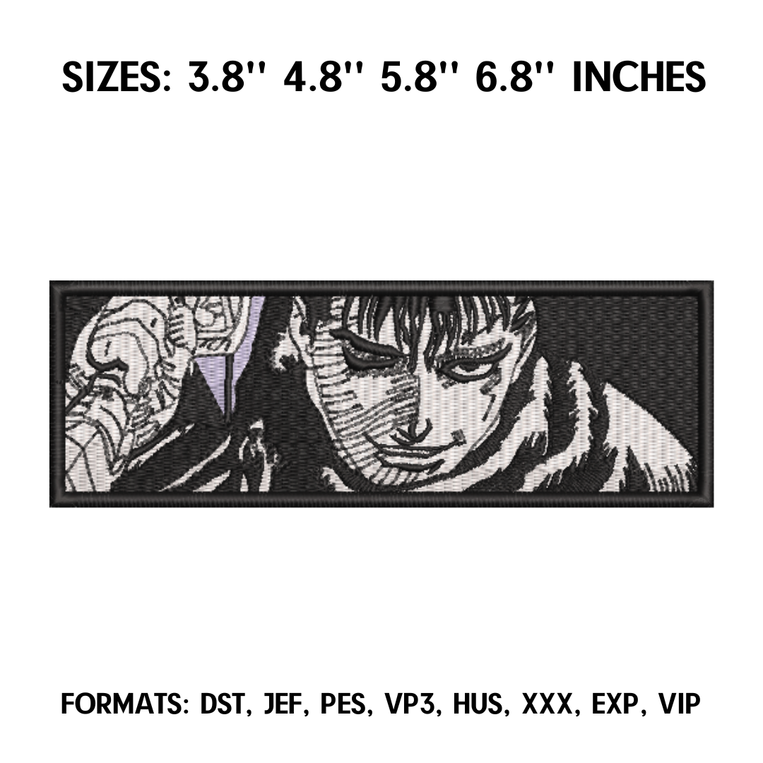 Guts Berserk Embroidery design file Anime Berserk embroidery | Inspire ...