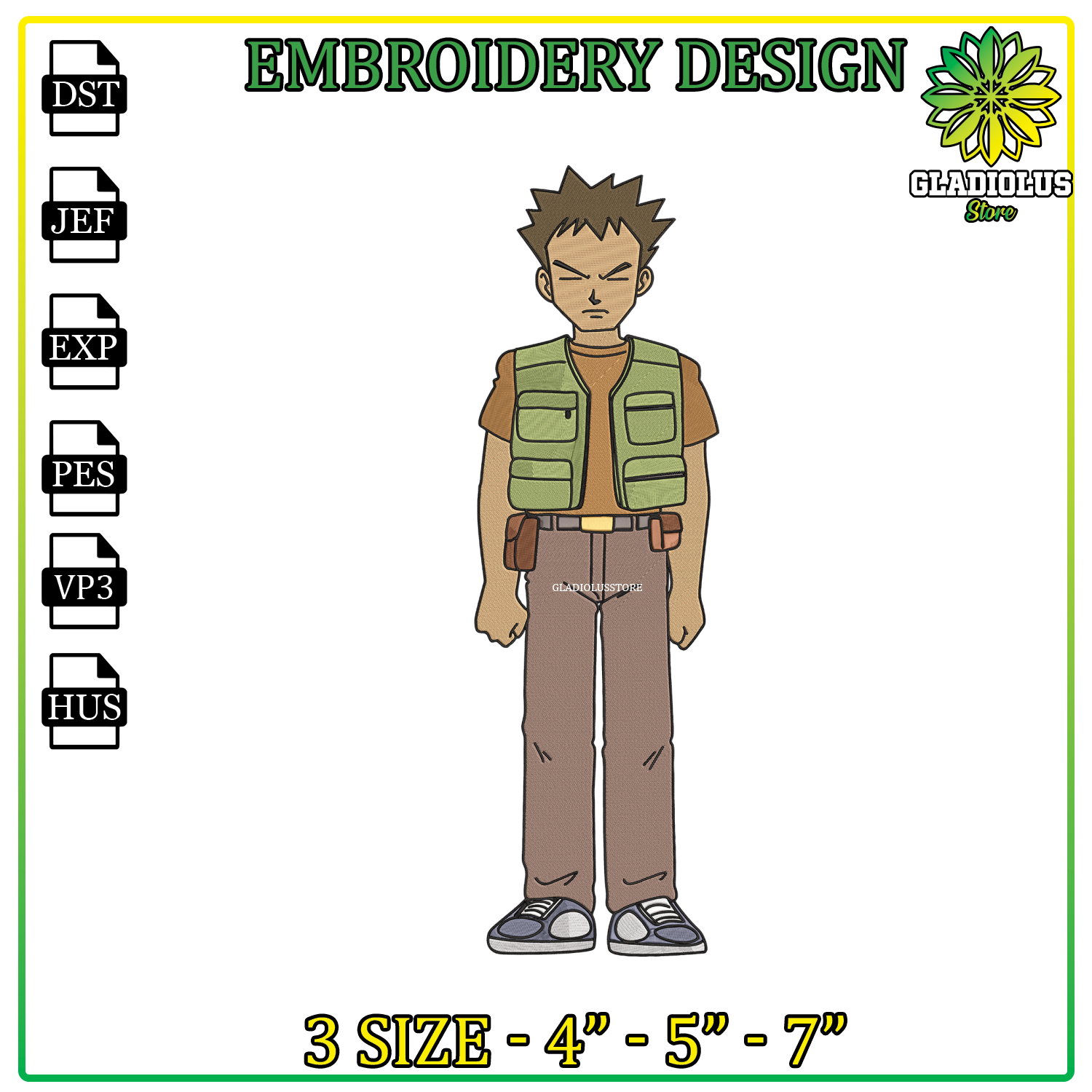 Embroidery Pokemon Takeshi, Cartoon Characters, Embroidery A | Inspire ...