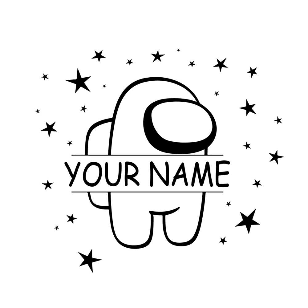 Among Us With Name Svg, Among Us Svg, Among Us Game, Crewmat | Inspire ...