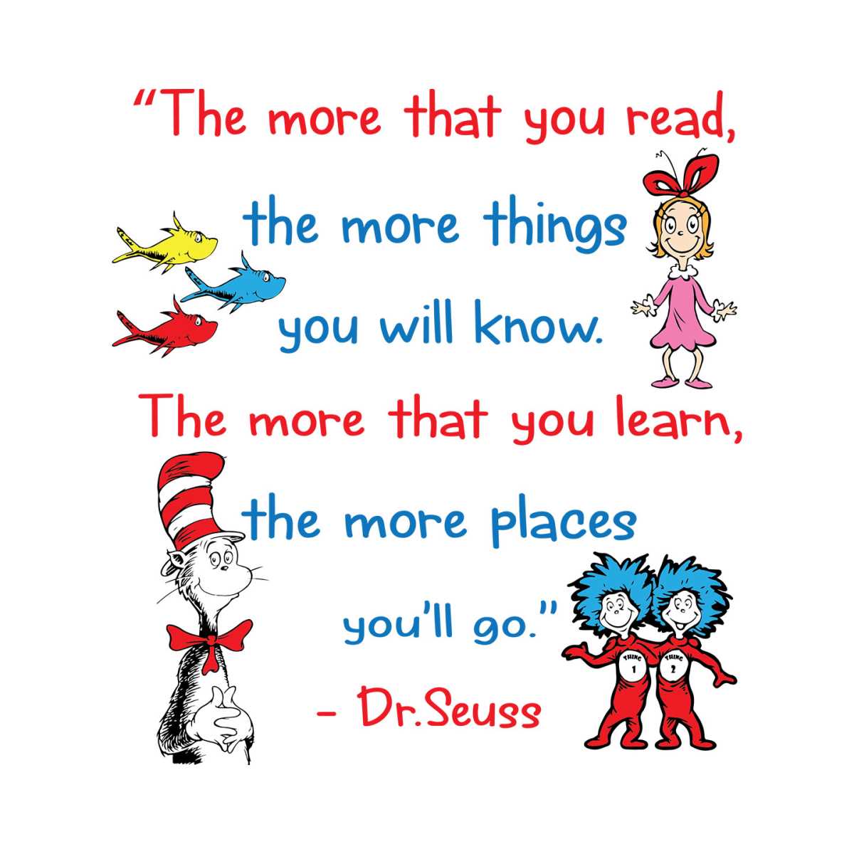 The More That You Read Dr Seuss Svg, Dr Seuss Svg, Cat In Th - Inspire ...