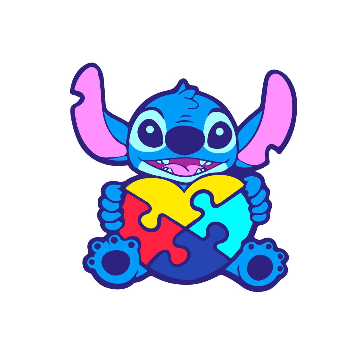Stitch Autism Heart Svg, Lilo And Stitch Svg, Stitch Autism | Inspire ...