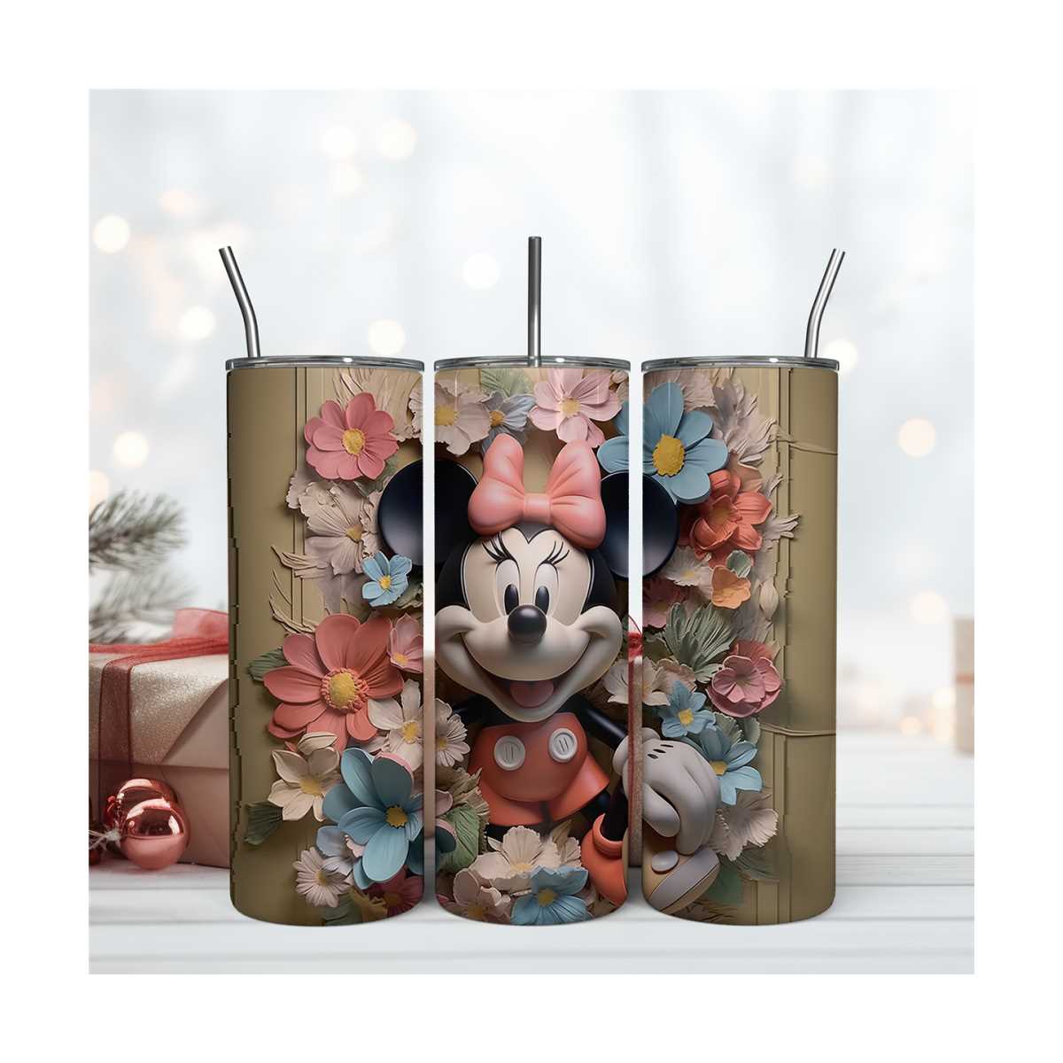 Minnie Mouse 3D Inflated Skinny Tumbler Digital File Downloa - Inspire ...