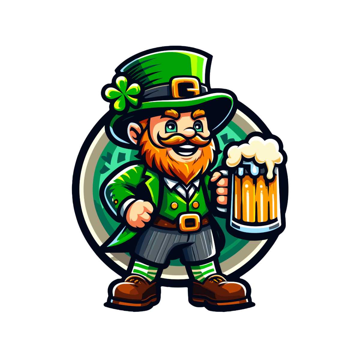 Strong Man Drinking Beer PNG St Patrick PNG Digital File - Inspire Uplift