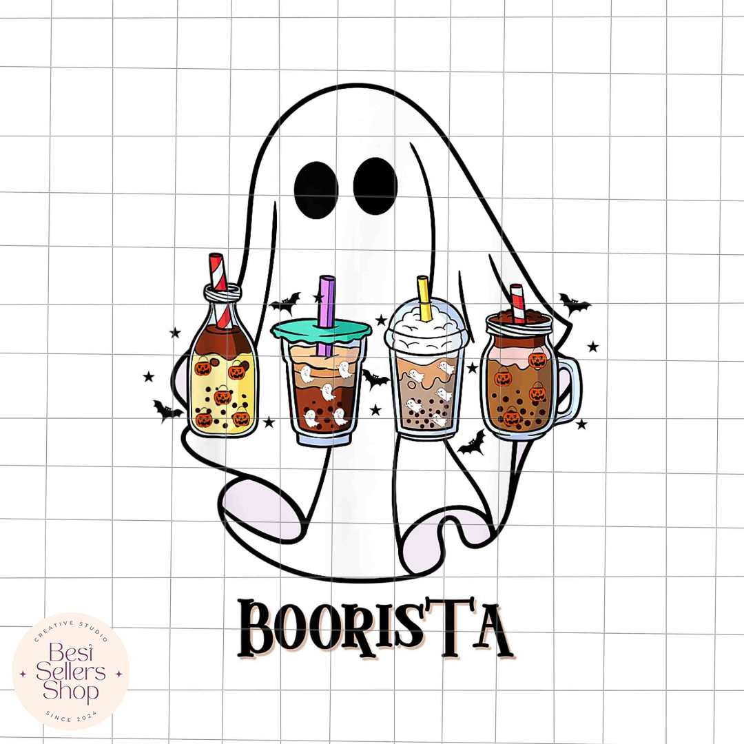 Ghost Boorista Halloween Png, Spooky Ghost Coffee Barista Pn | Inspire ...