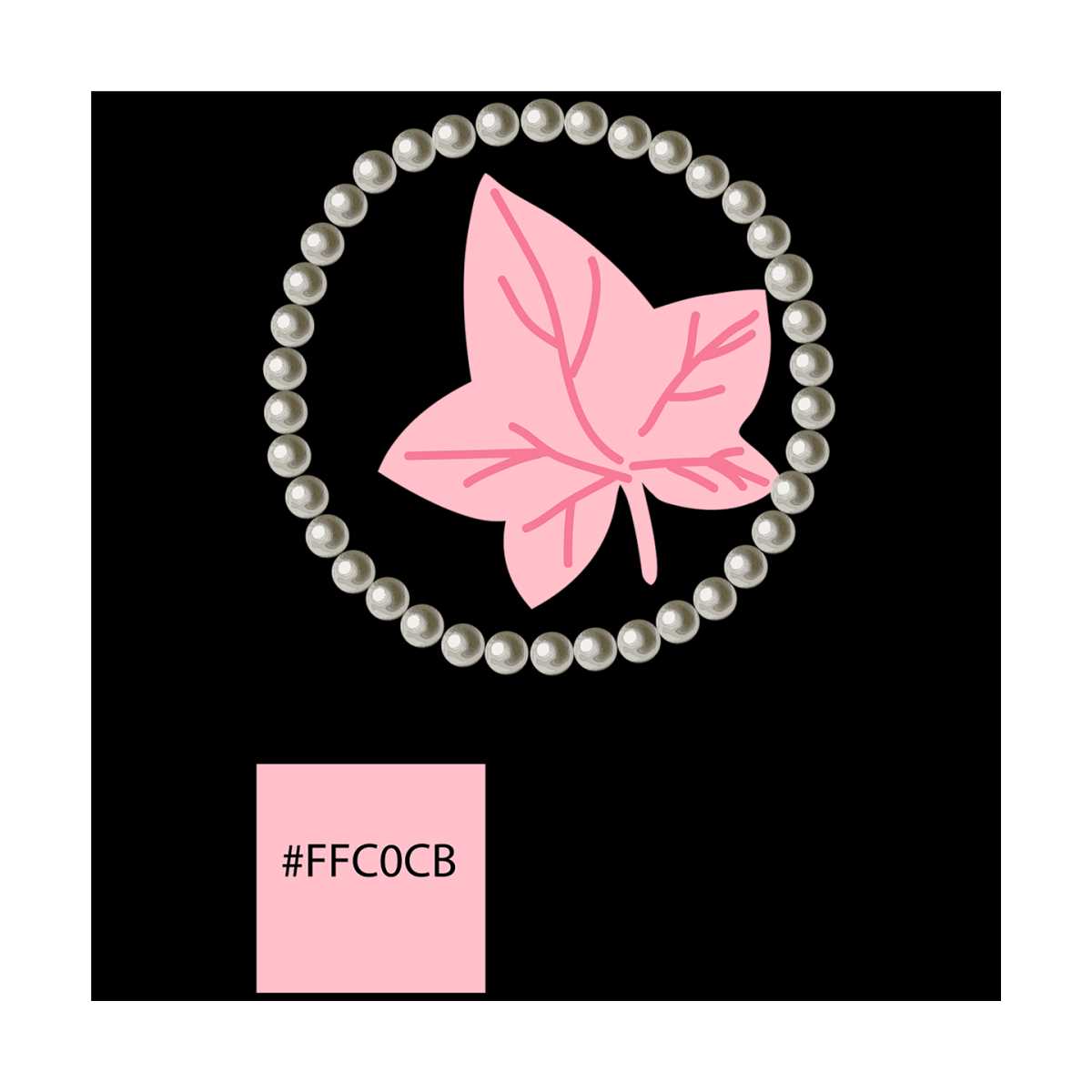 Pink Ivy Leaf Svg, Trending Svg, AKA Kappa Alpha Svg, Pearls - Inspire ...