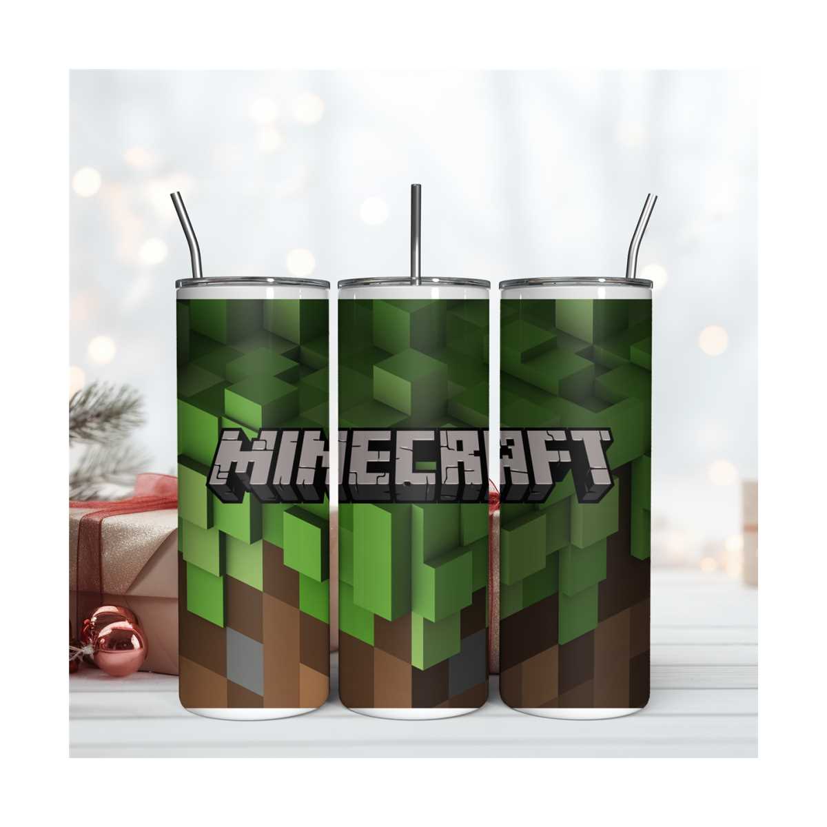 Minecraft Skinny 20Oz Tumbler Wrap Png, Digital Download PNG | Inspire ...