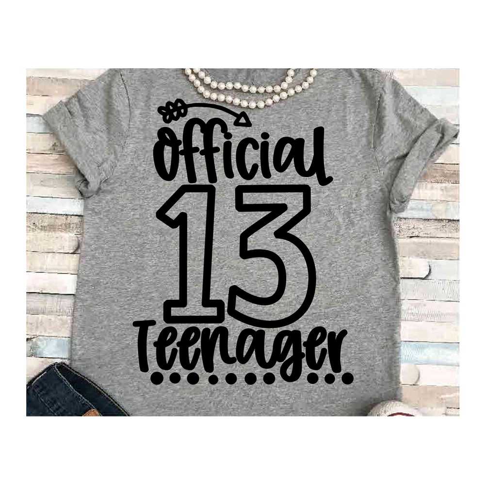 Official 13 Teenager Svg, Birthday Svg, 13th Birthday Svg, B | Inspire ...