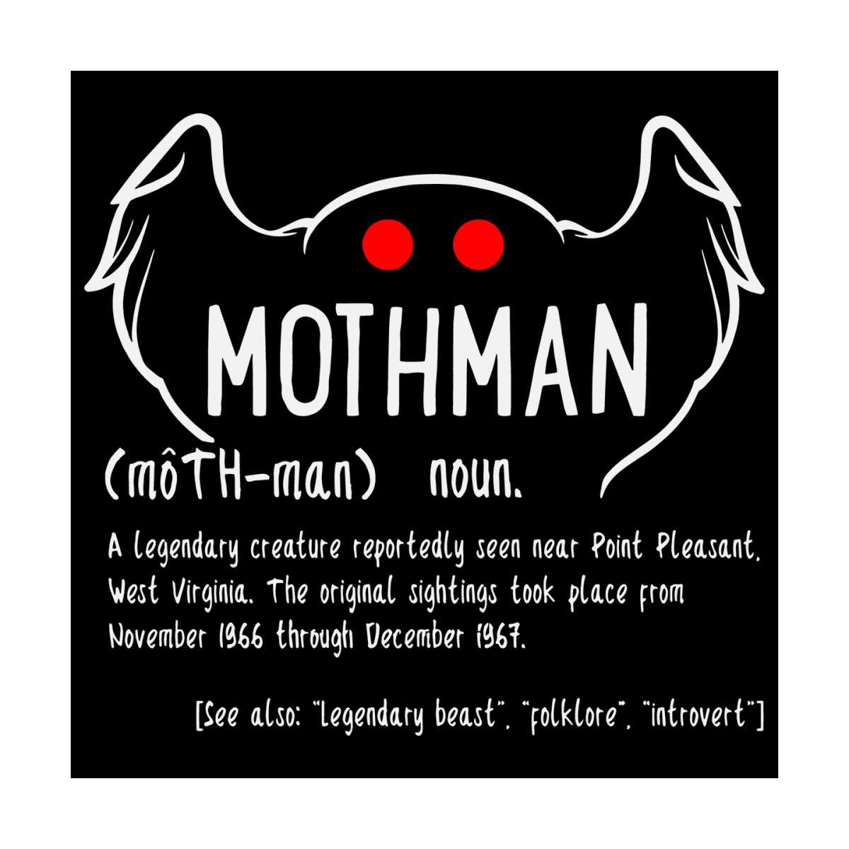 Mothman Definition Svg,Mothman Shirt,Mothman Definition Shir - Inspire ...