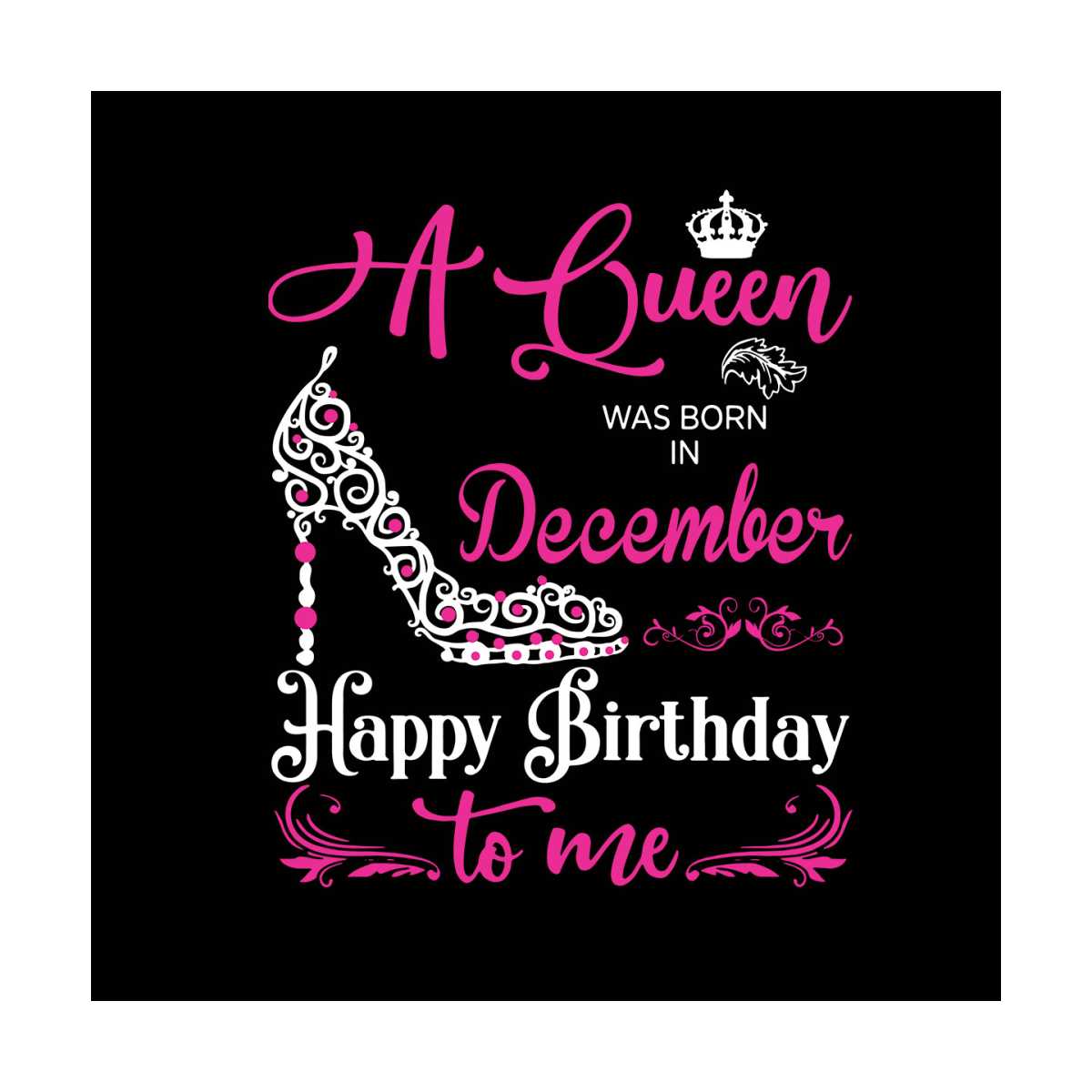 A Queen Was Born In December Happy Birthday Svg, Birthday Sv | Inspire ...