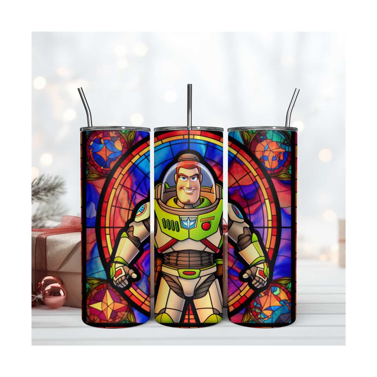 Toy Story Buzz Lightyear Skinny Tumbler 20oz Wrap PNG | Inspire Uplift