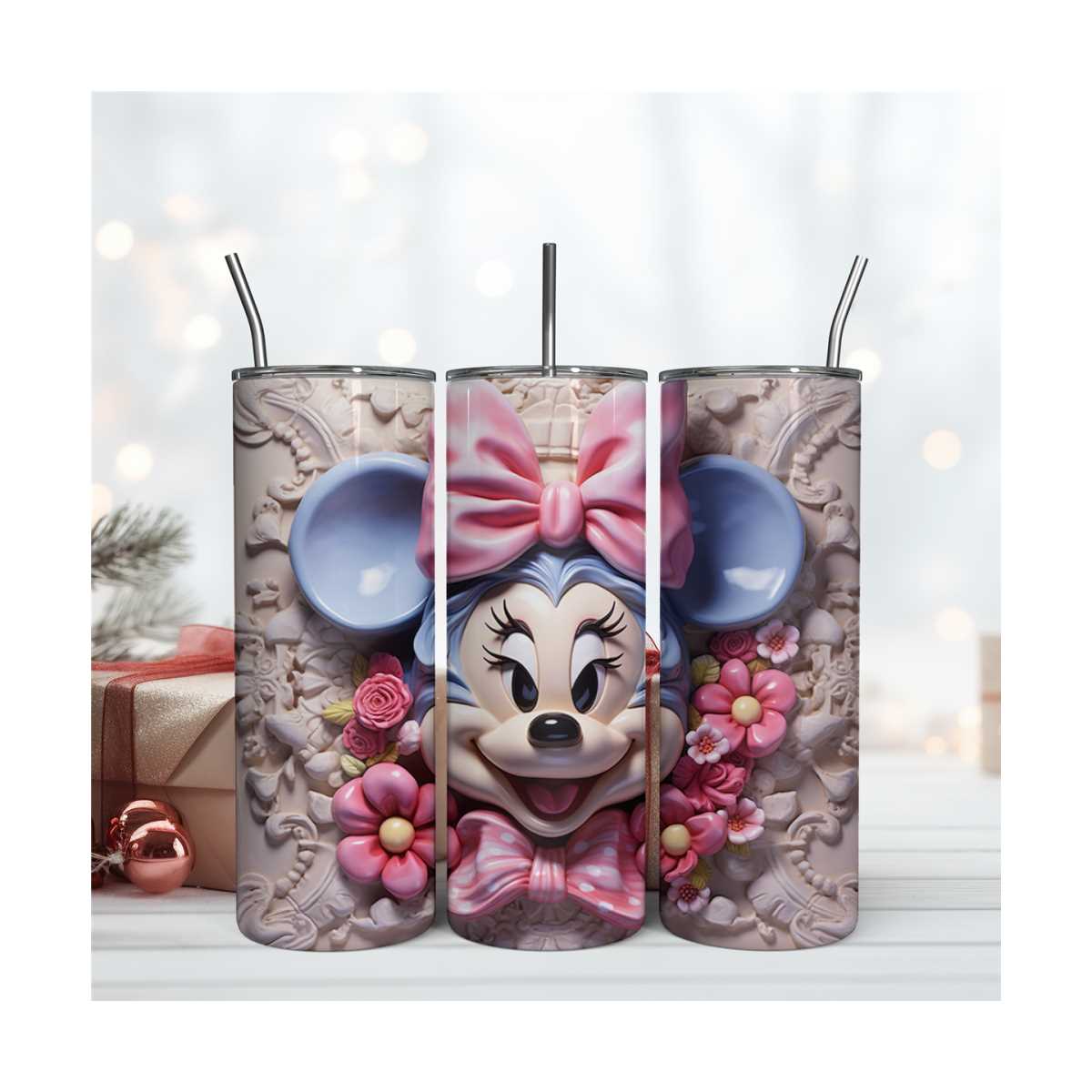 3D Inflated Minnie Girl Digital Tumbler 20oz Minnie Mickey S - Inspire ...