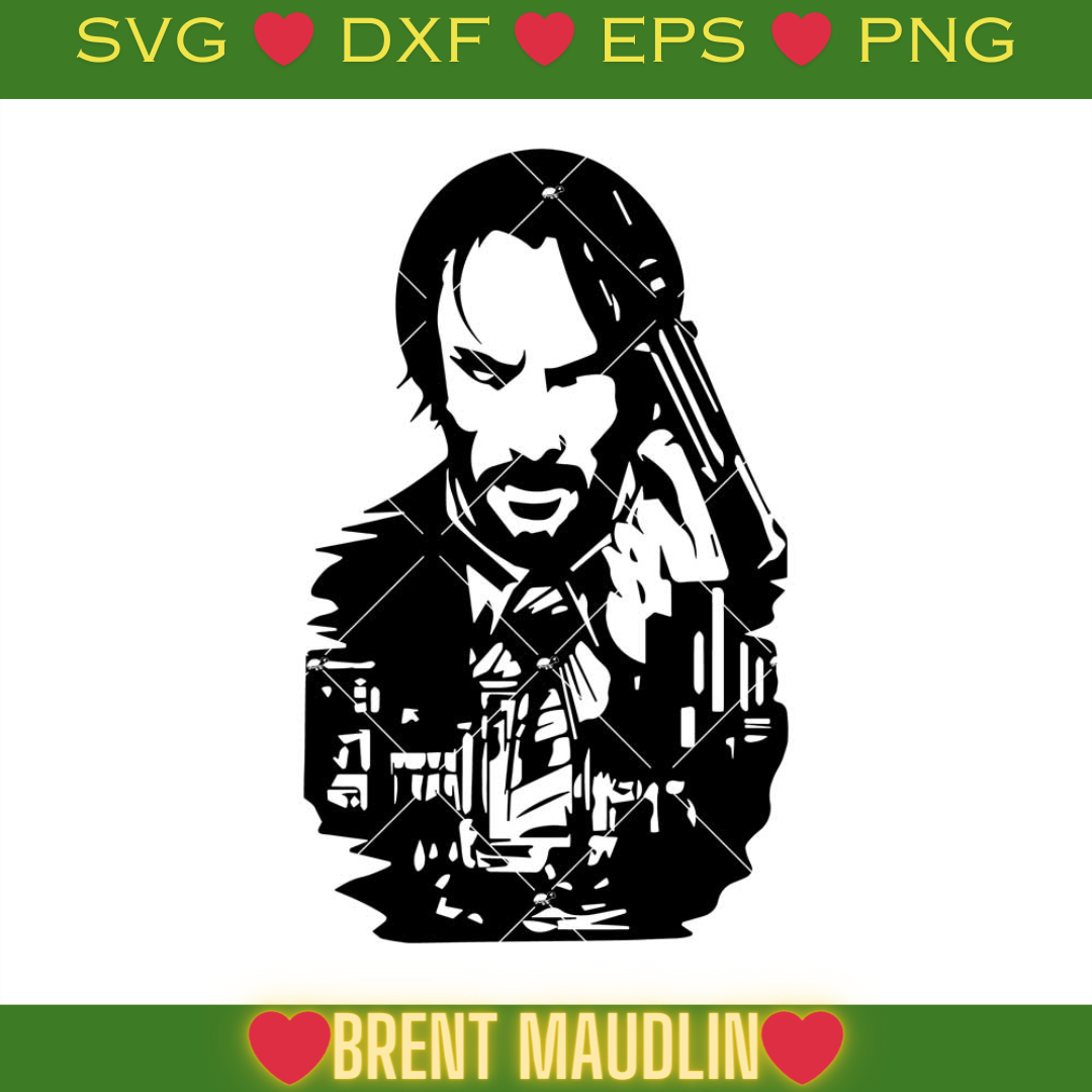 Keanu Reeves John Wick Svg, John Wick Svg, Celebrity Svg - Inspire Uplift