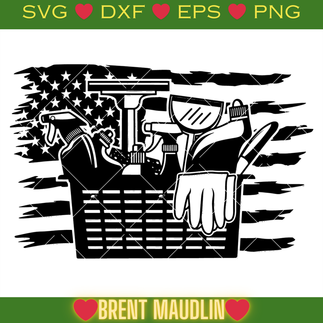 US Cleaning Tools Svg, House Keeping Svg, Cleaner Svg | Inspire Uplift