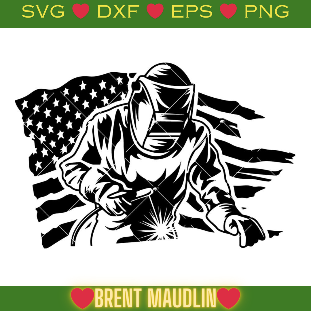 Welding Steel Metal Svg, American Flag Welder Svg, Welder - Inspire Uplift