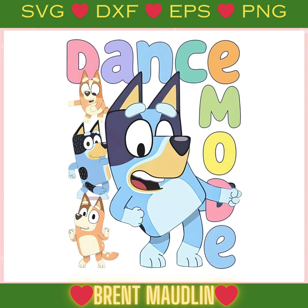 Funny Bluey Family Dance Mode ,Trending, Mothers day svg, Fa | Inspire ...