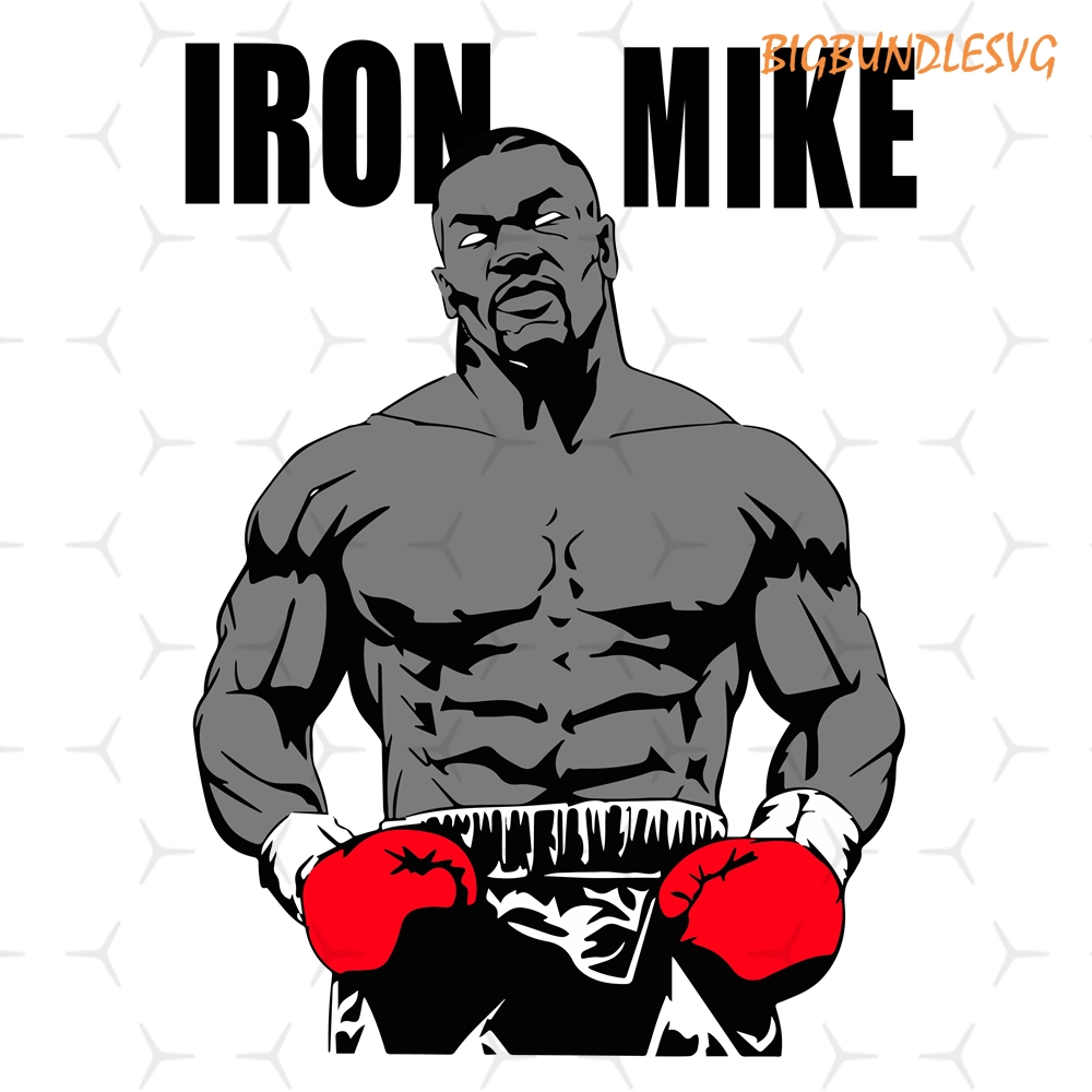 Mike Tyson SVG Iron Mike Clipart | Inspire Uplift