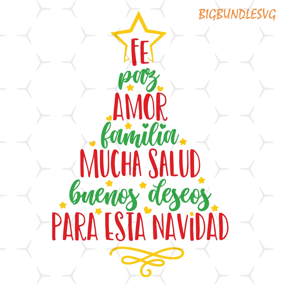 Spanish Christmas SVG, Feliz Navidad svg, Spanish SVG Cut an | Inspire ...