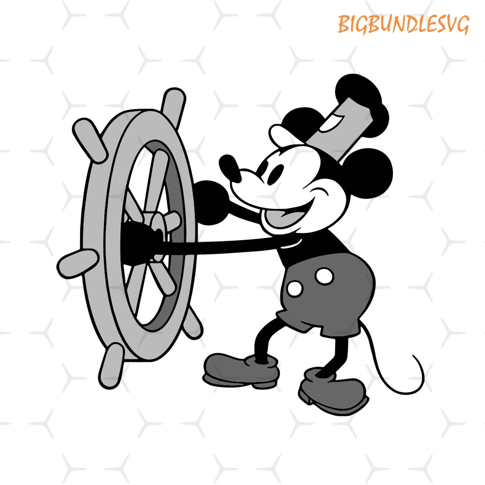 Original steamboat willie SVG, easy cut file for Cricut, Lay | Inspire ...