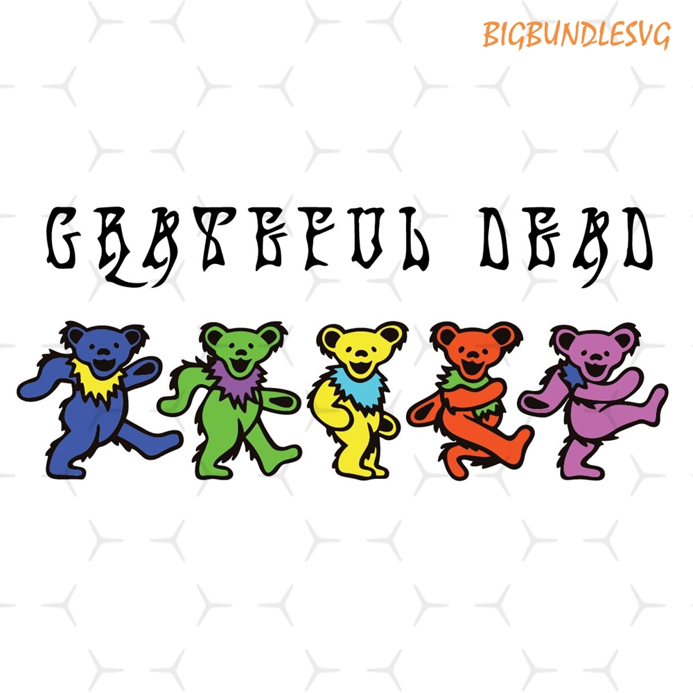 Grateful Dead Dancing Bears SVG, Grateful Dead Bears SVG, Gr | Inspire ...