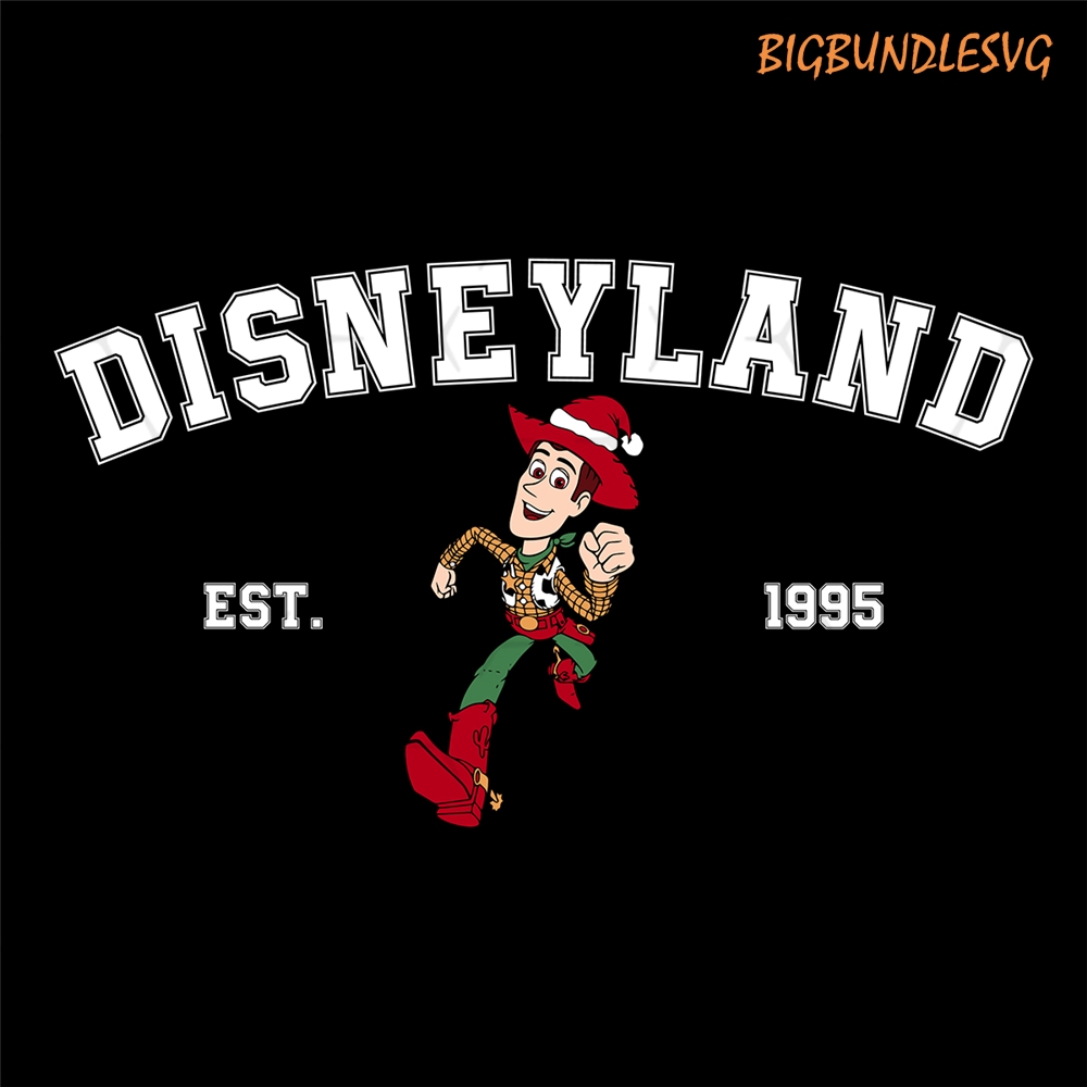 Disneyland Est 1995 Christmas Day Woody SVG | Inspire Uplift