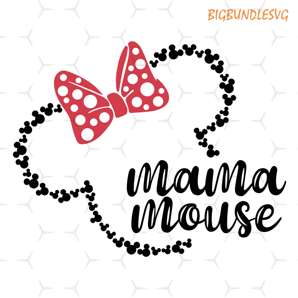 Disney Mama Minnie Mouse Head SVG | Inspire Uplift
