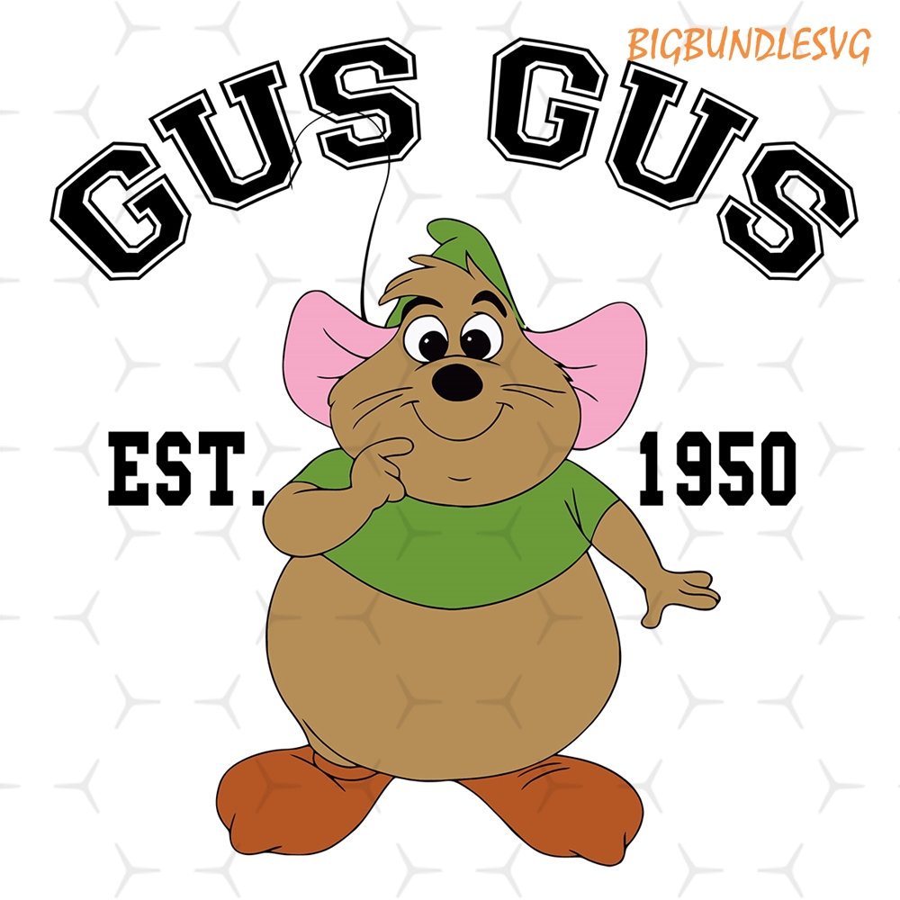 Disney Gus Gus Mouse Est 1950 PNG | Inspire Uplift