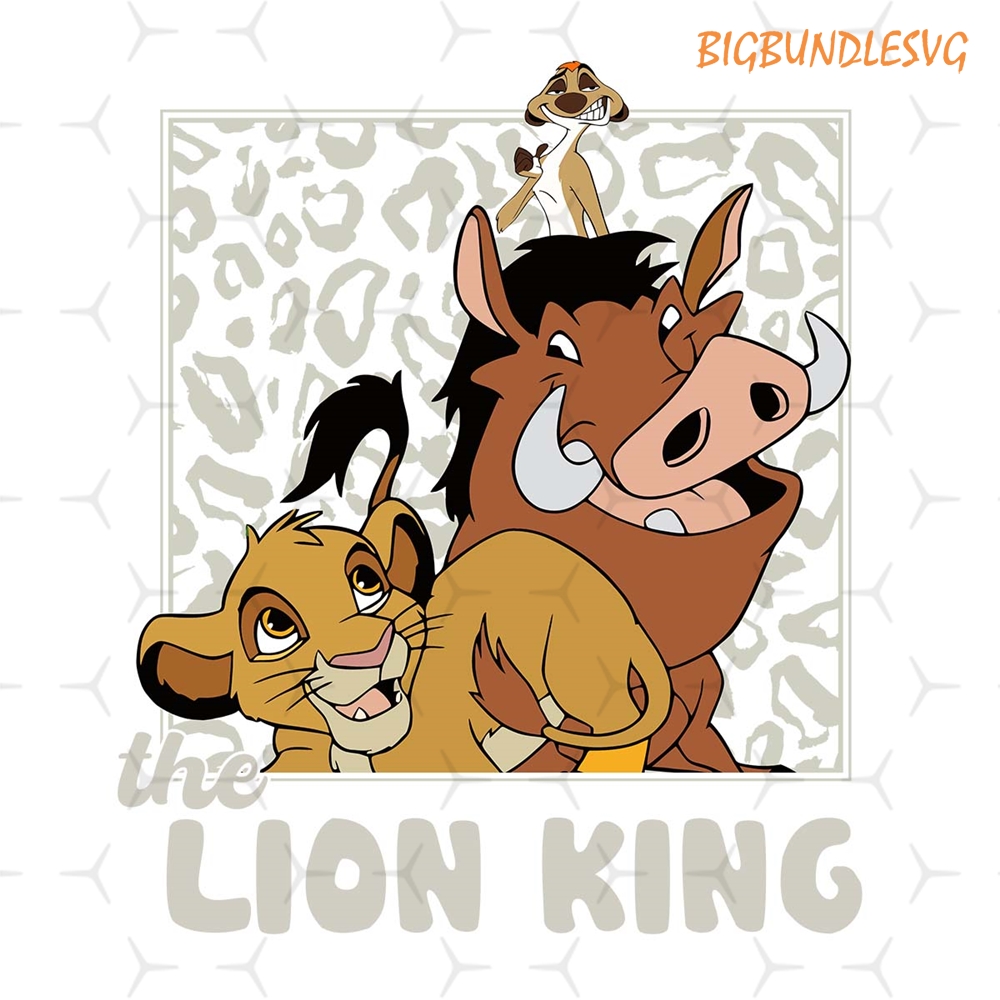 The Lion King Simba Friends SVG | Inspire Uplift