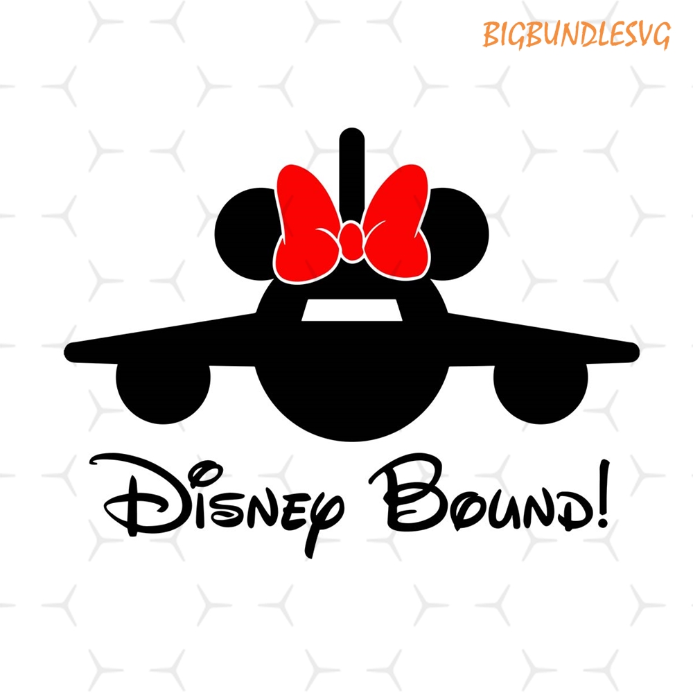 Disney Bound Minnie Airplane SVG | Inspire Uplift