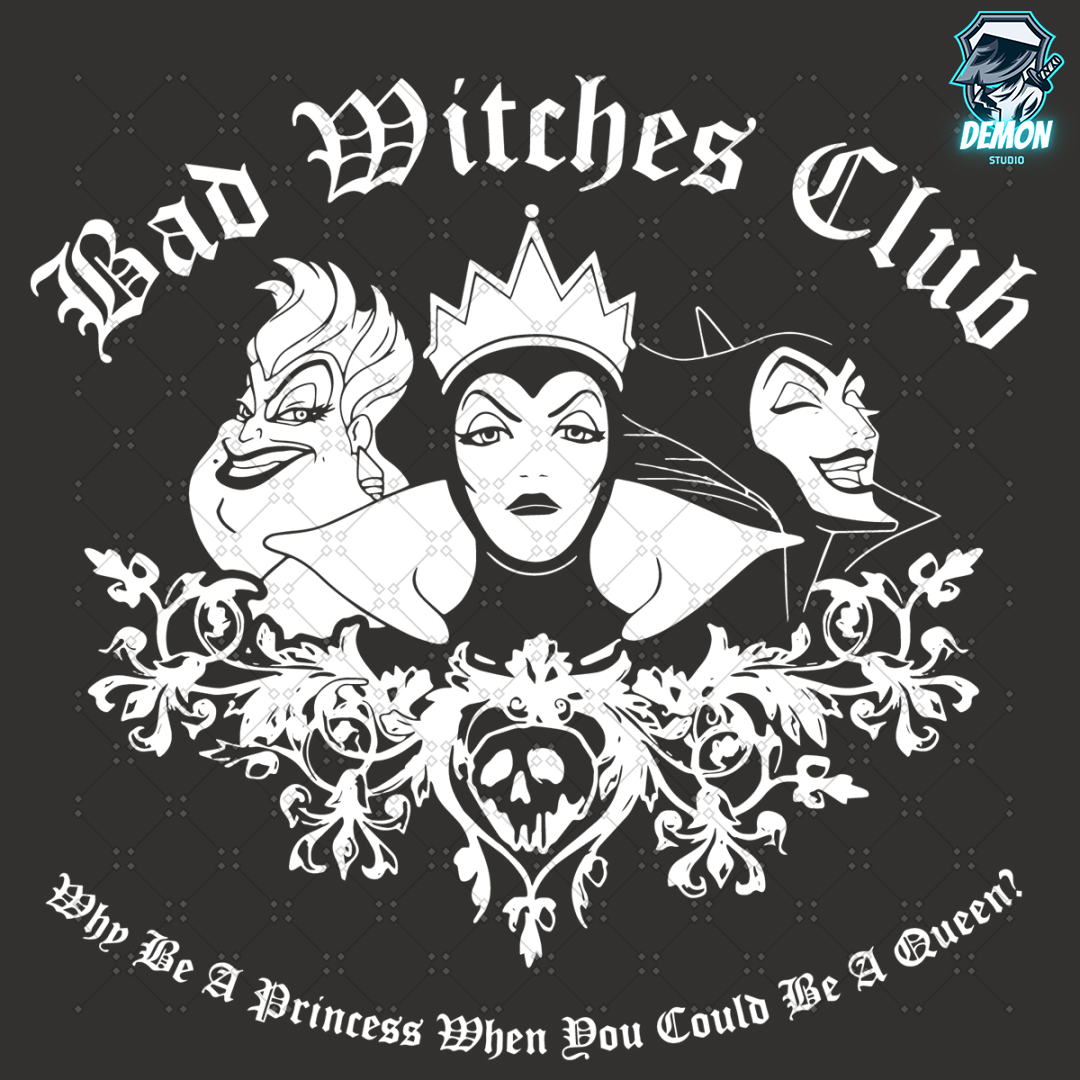 Disney Bad Witches Club Group Svg, Trending Svg, Disney | Inspire Uplift